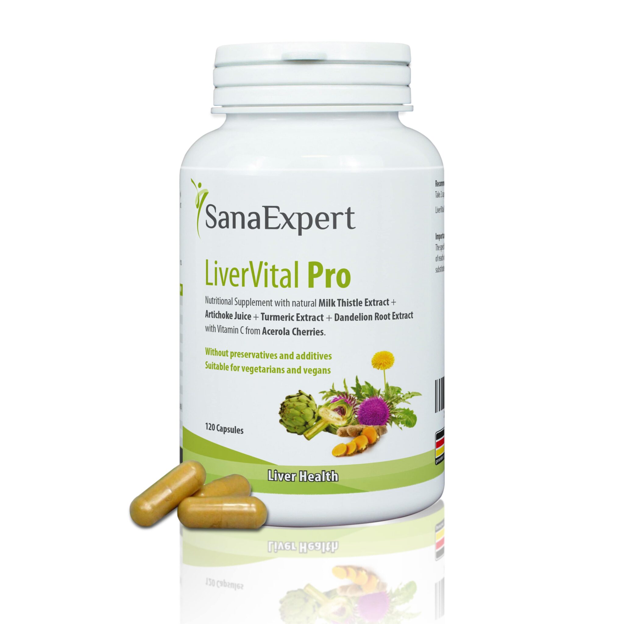SanaExpert LiverVital Pro, 120 capsules - SanaExpert GmbH
