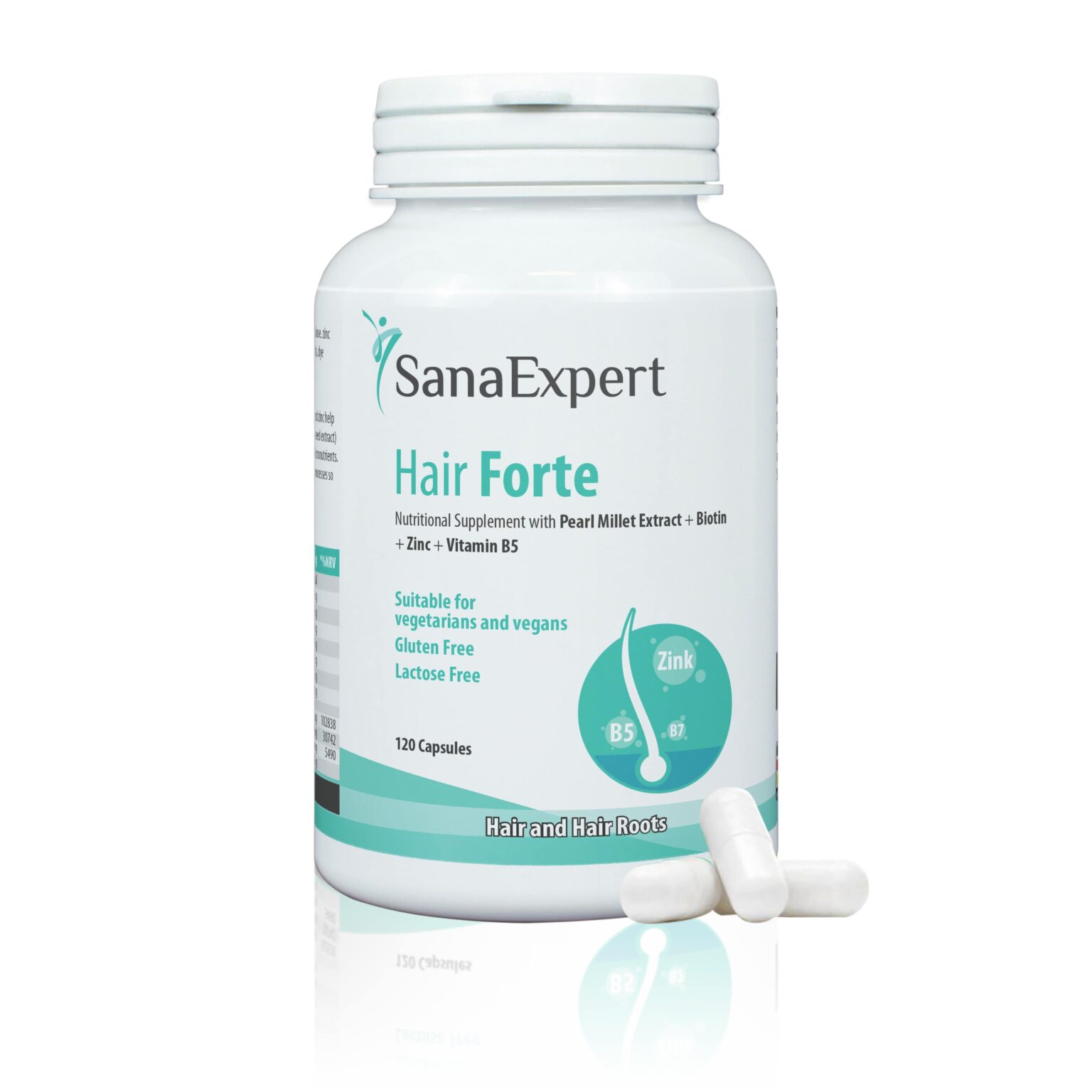 SanaExpert Hair Forte, 120 capsules - SanaExpert GmbH