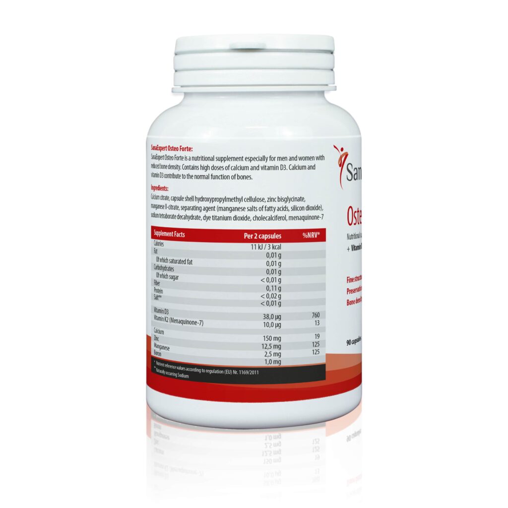 SanaExpert Osteo Forte, 90 bone capsules - SanaExpert GmbH